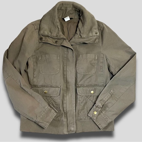 J. Crew | Jackets & Coats | J Crew Y2k Cargo Bomber Jacket Gorp ...